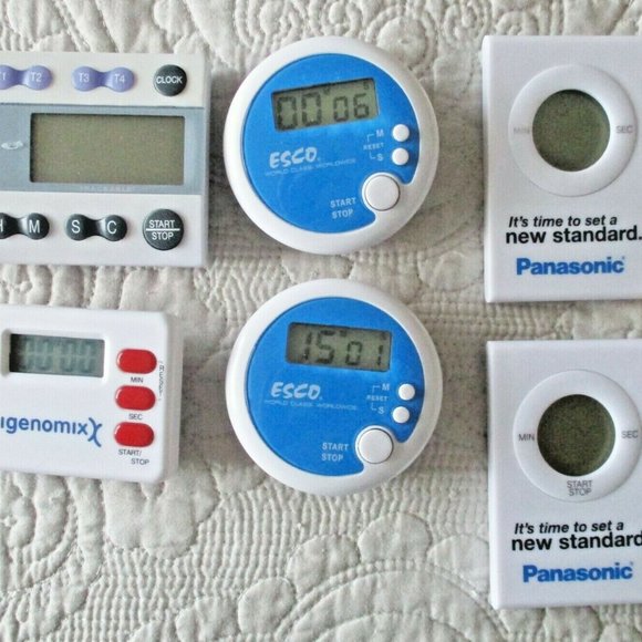 Kitchen | 6 Digital Timers Magnetic Clip Stand Vwr Traceable Igenomix ...